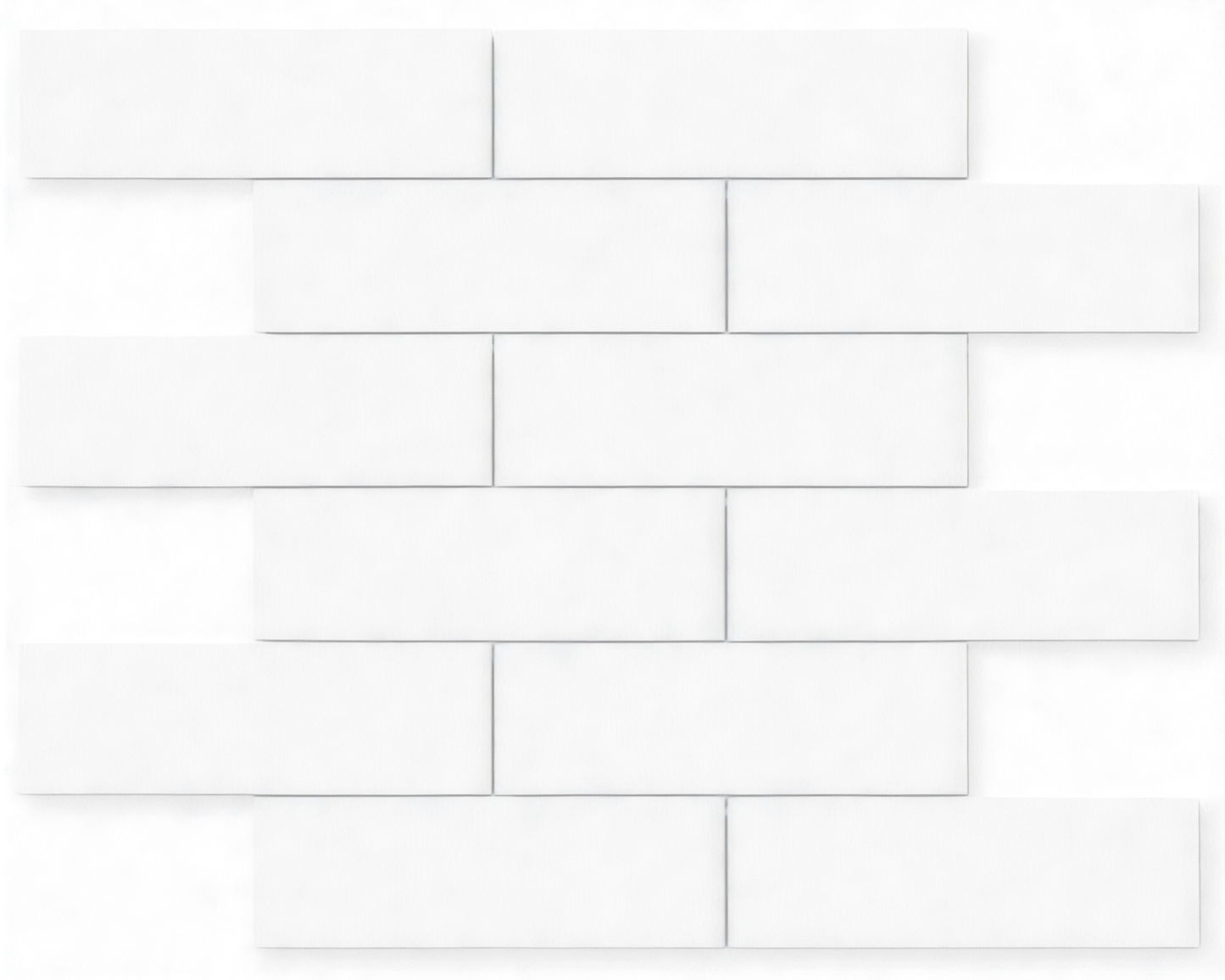 White Brick Bone Mosaic Tile | 45x145mm | Mesh Sheet – Milanogres